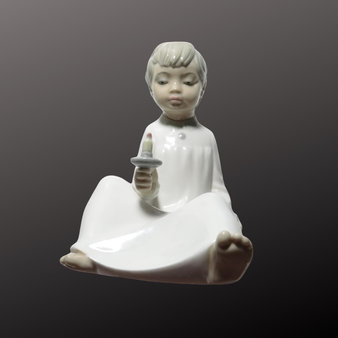 Nao by Lladro Zaphir Spain Porcelain A Boy Holding A Candle Figurine - Etsy