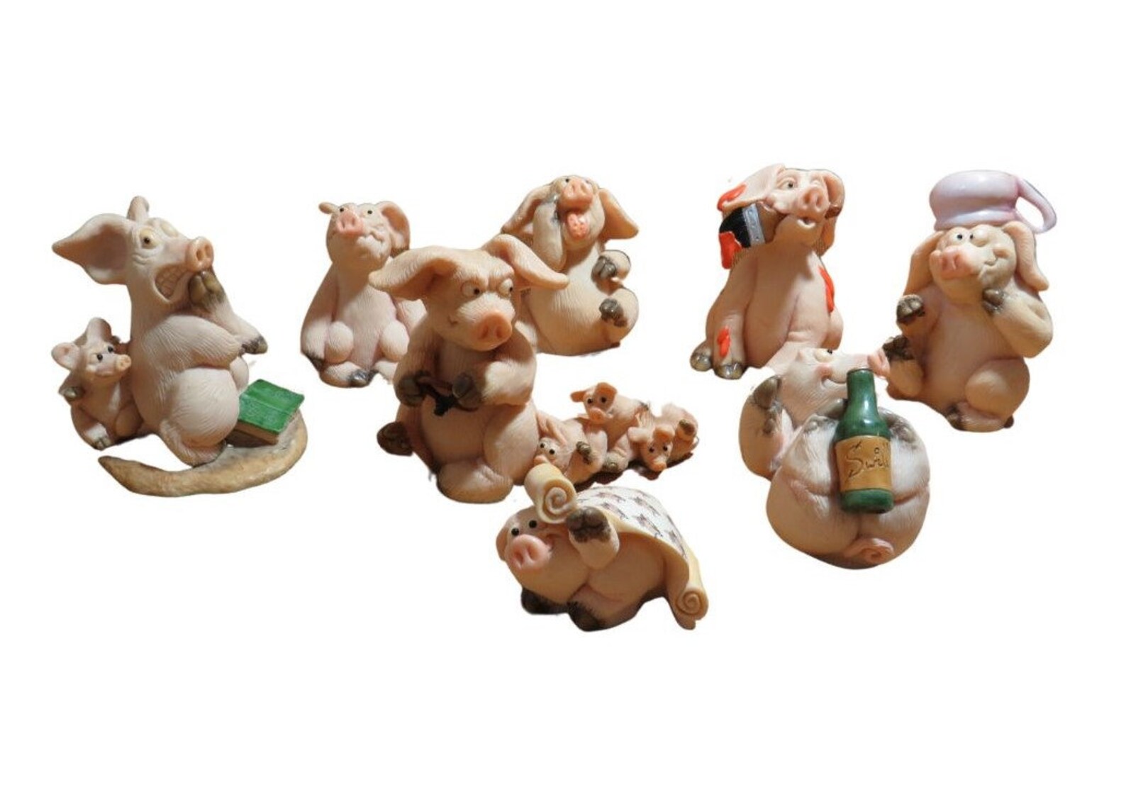 Vintage Piggins by David Corbridge Handmade Collectible Figurines - Etsy