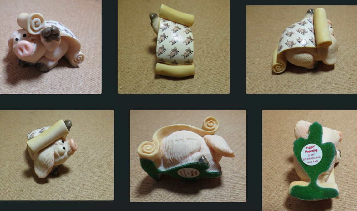 Vintage Piggins by David Corbridge Handmade Collectible Figurines - Etsy