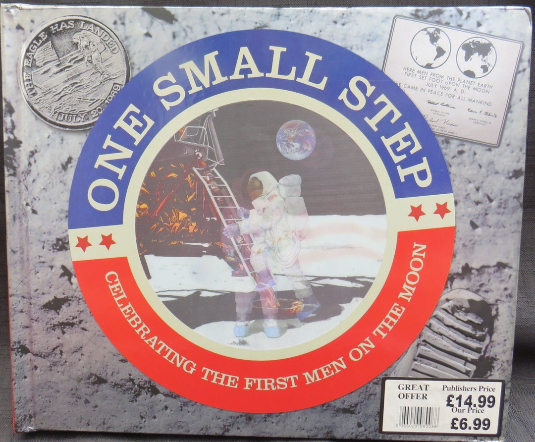 One Small Step Celebrating the First Men on the Moon Hardcover Book - Etsy
