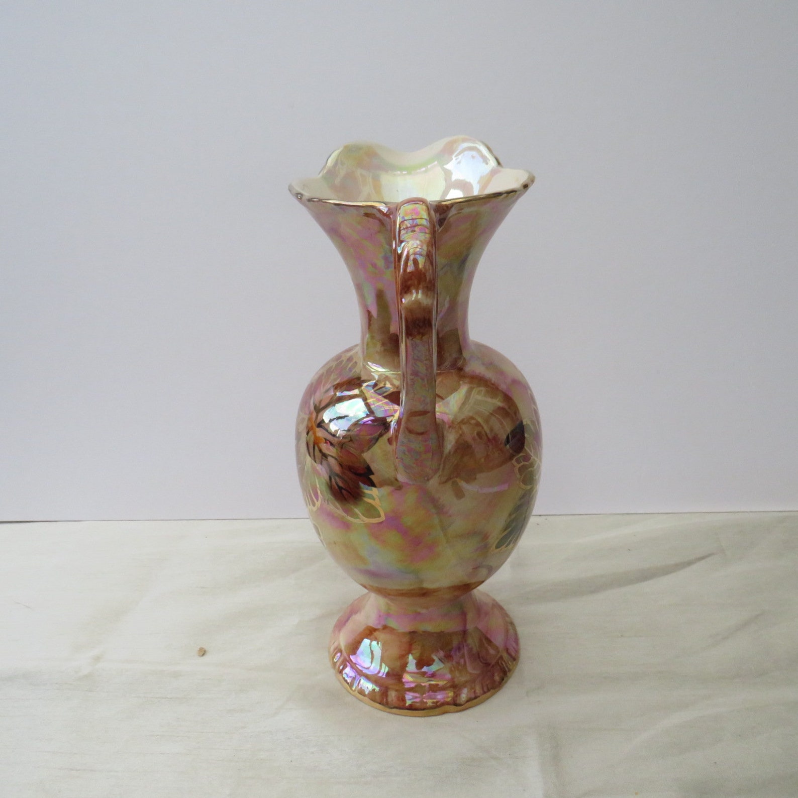 Vintage Oldcourt Ware Hand Painted Lustreware Pitcher Jug - Etsy