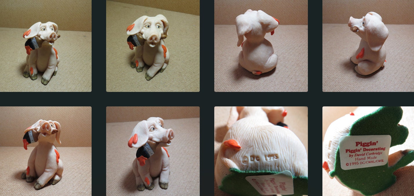 Vintage Piggins by David Corbridge Handmade Collectible Figurines - Etsy