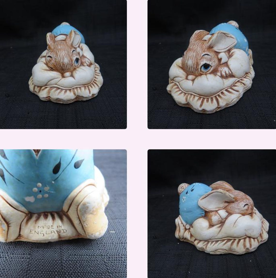 7 X Vintage Pendelfin Hand-painted Stonecraft & Moorcraft Nibbles ...