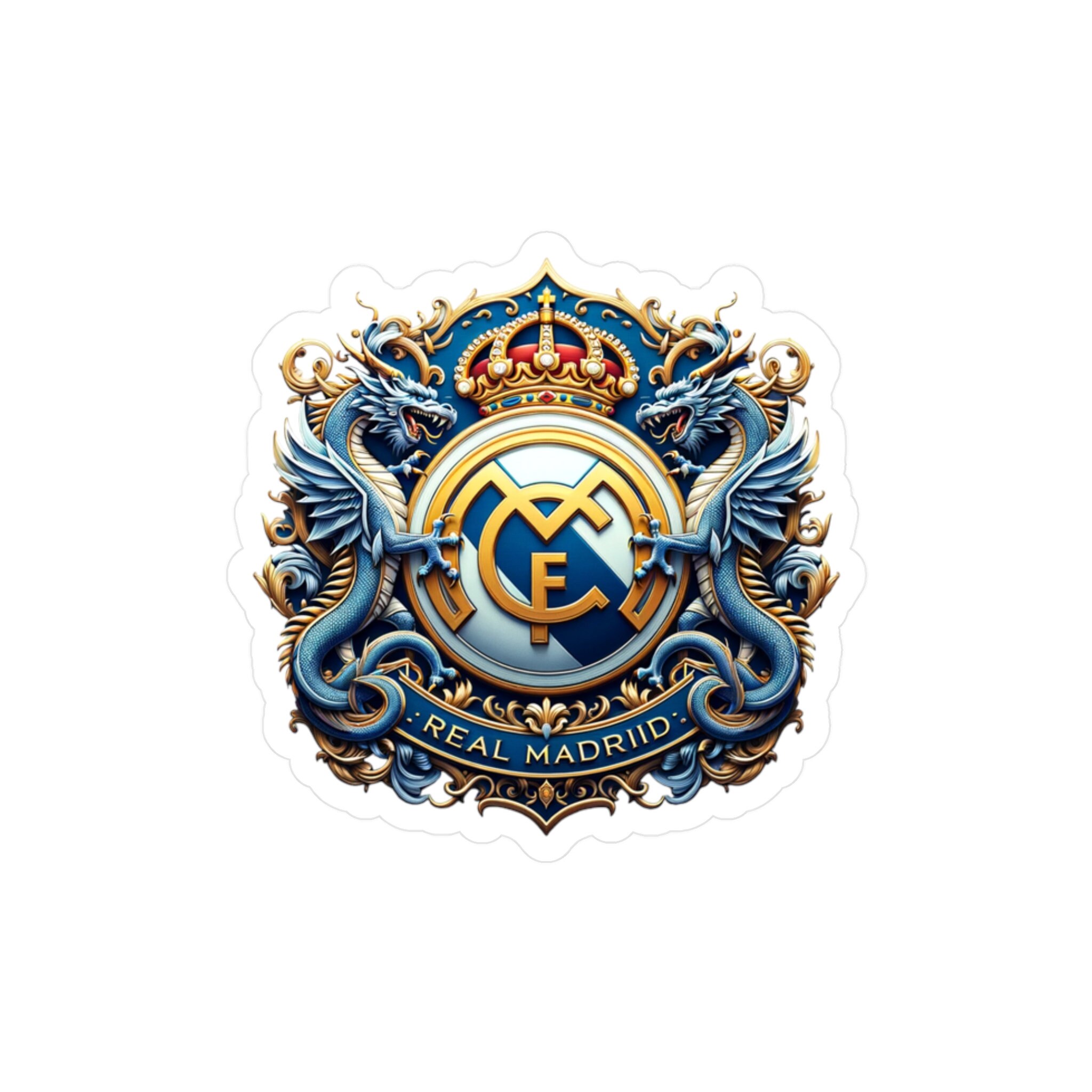 Real Madrid Cut Vinyl Decals Sticker - Etsy