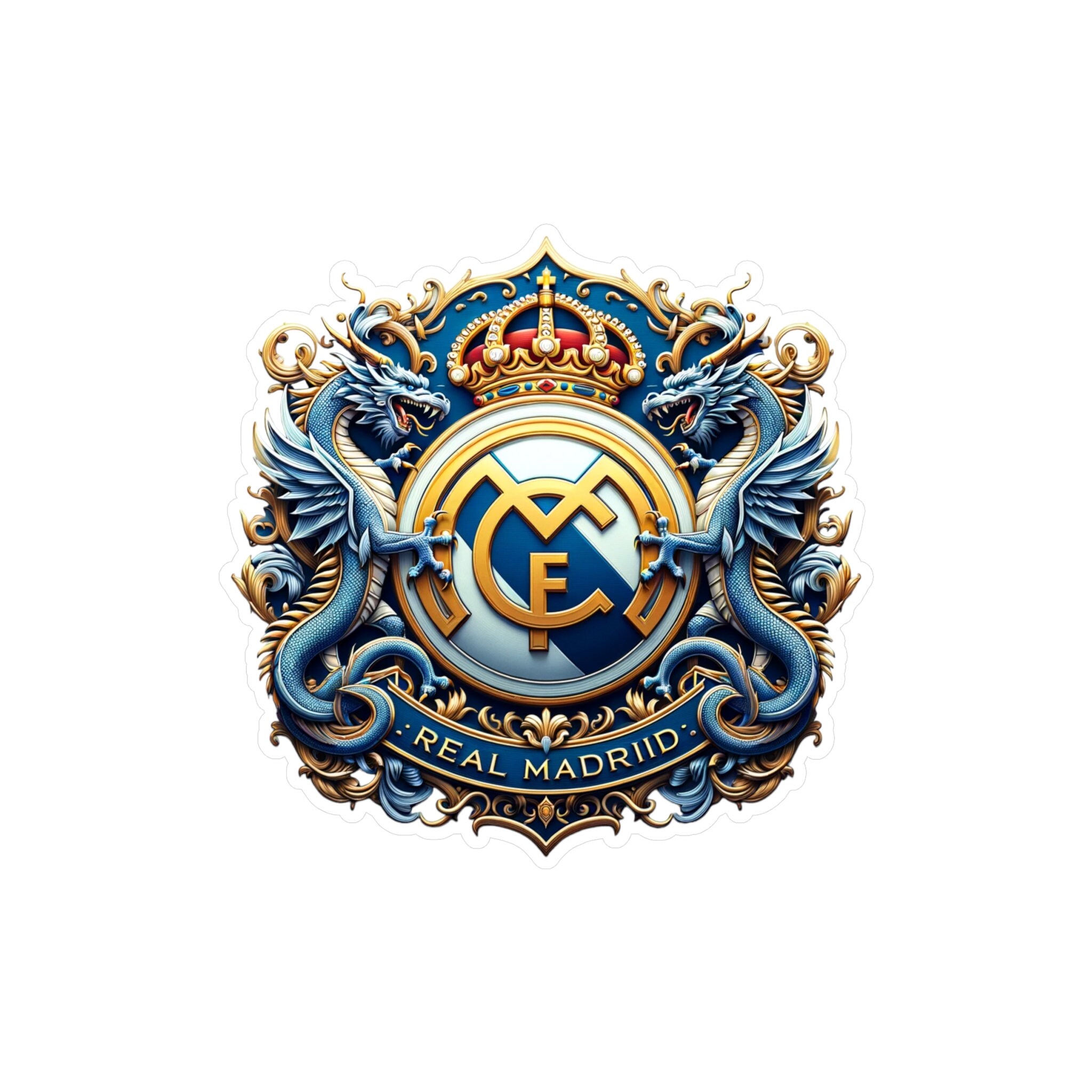Real Madrid Cut Vinyl Decals Sticker - Etsy