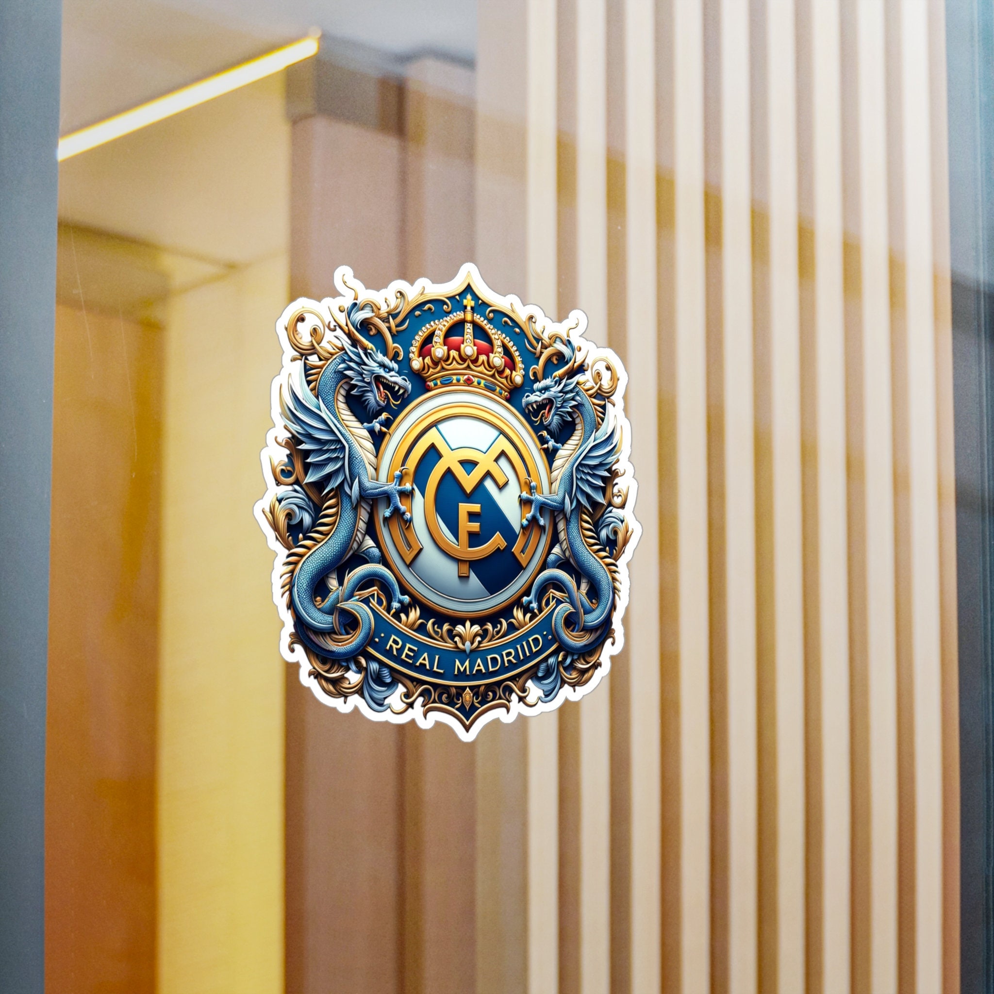 Real Madrid Cut Vinyl Decals Sticker - Etsy