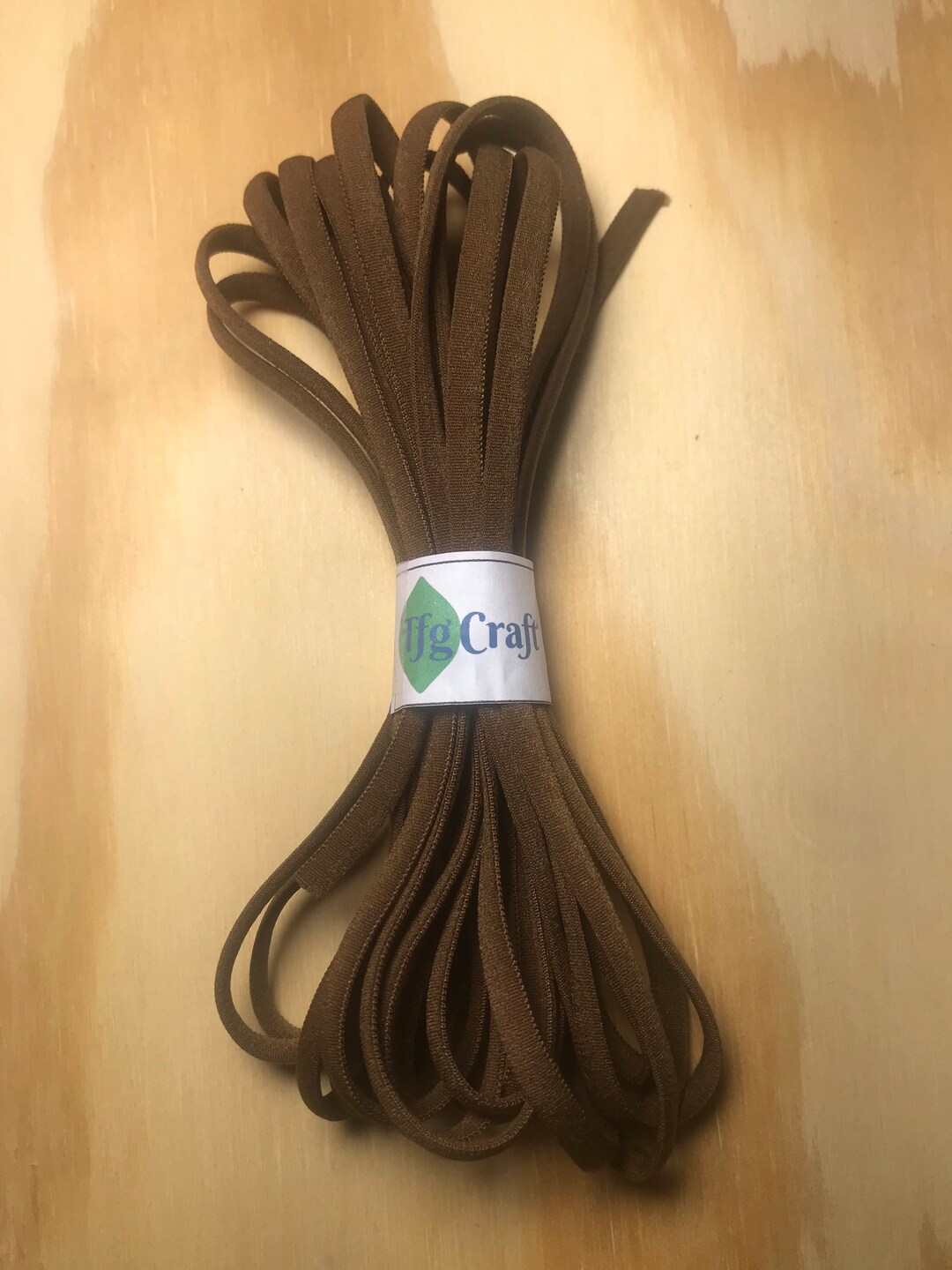 1/4 Brown Elastic Cord | Flat Elastics | Super Soft | for Face Masks ...