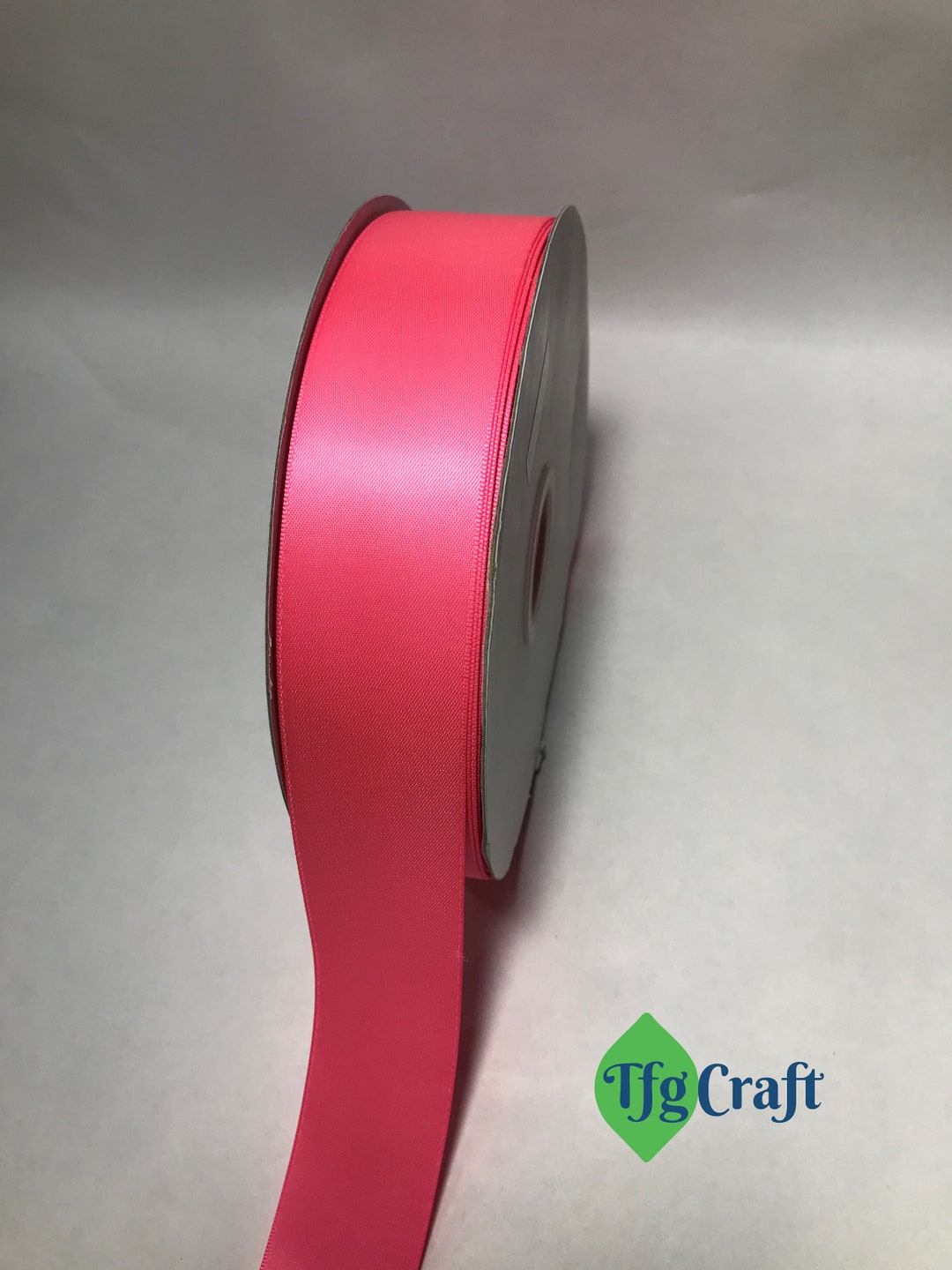 Fuchsia Satin Ribbon | Dark Pink Ribbon by the Yard | Double Faced ...