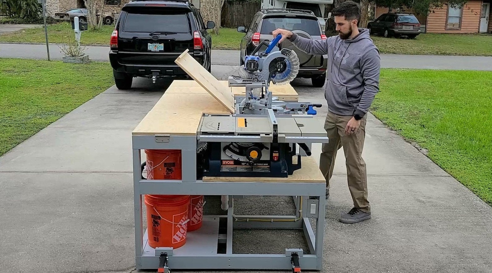 Simple 4x8 Full Shop Workbench Plans Featured on My Youtube Channel ...