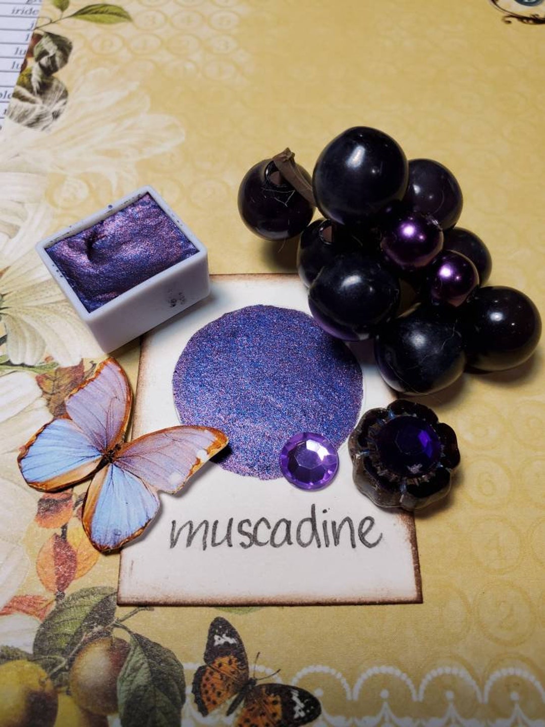 Muscadine, Metallic, Shimmering, Handmade Watercolor Paint for Painting ...