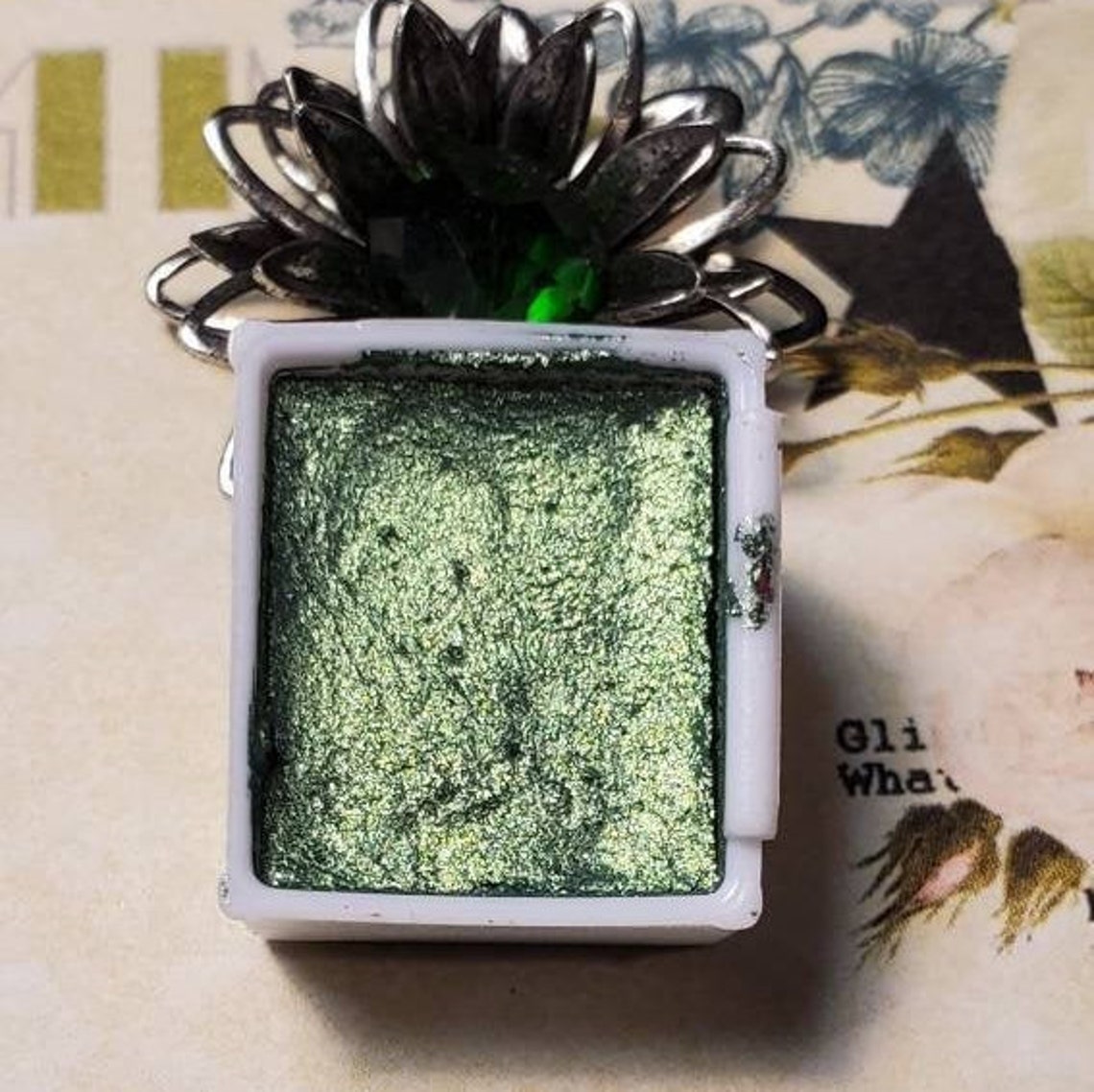 Hunter Metallic Shimmering Handmade Watercolor Paint for | Etsy