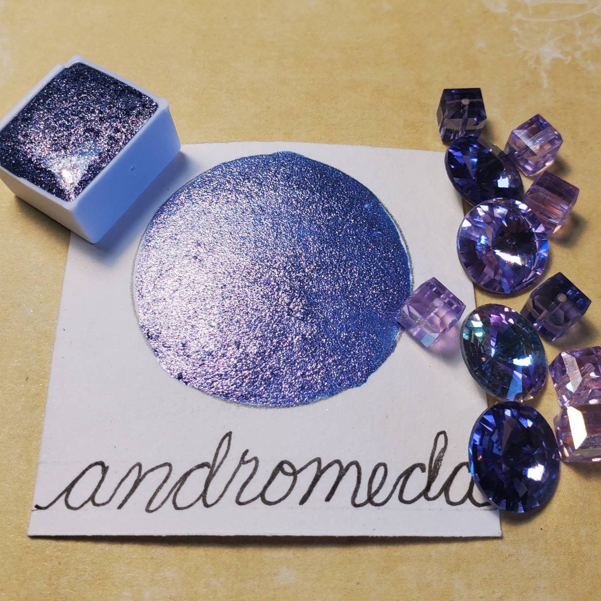 Andromeda Metallic Shimmering Handmade Watercolor Paint for - Etsy