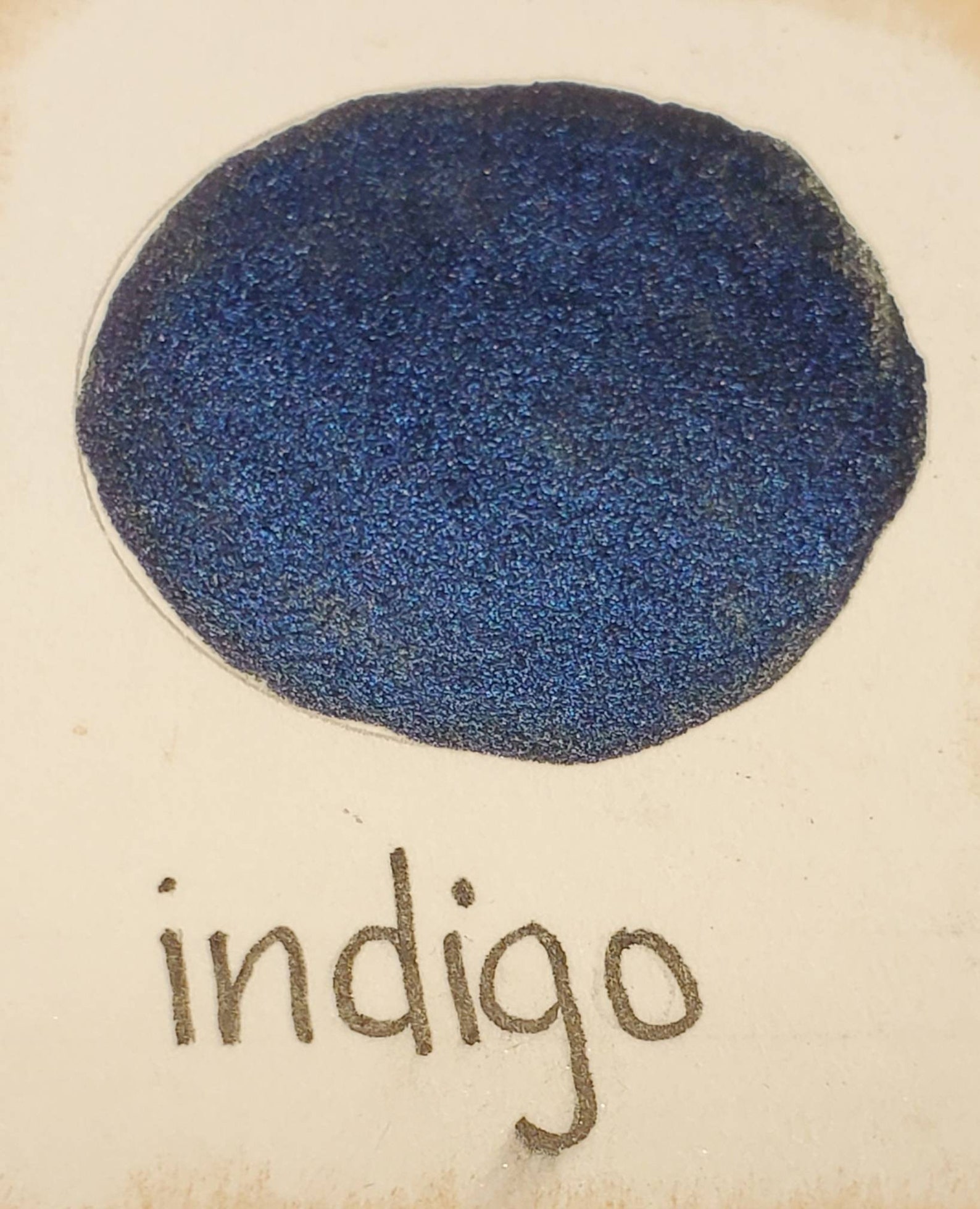 Indigo Metallic Shimmering Handmade Watercolor Paint for | Etsy