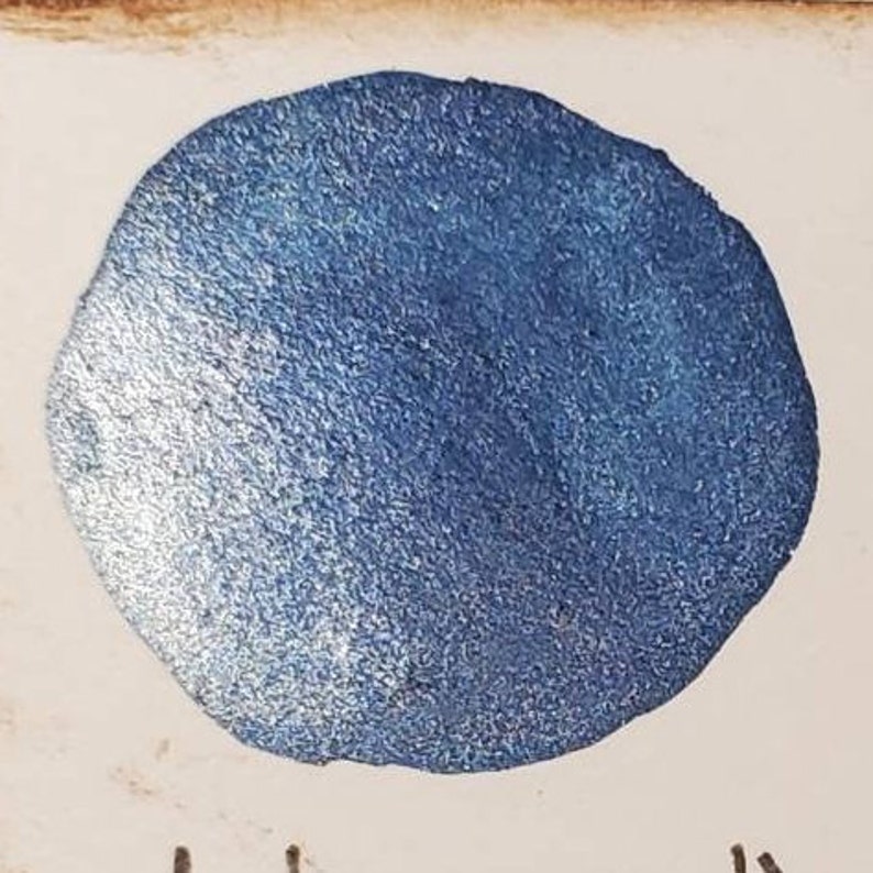 Golden Indigo Metallic Shimmering Handmade Watercolor Paint | Etsy