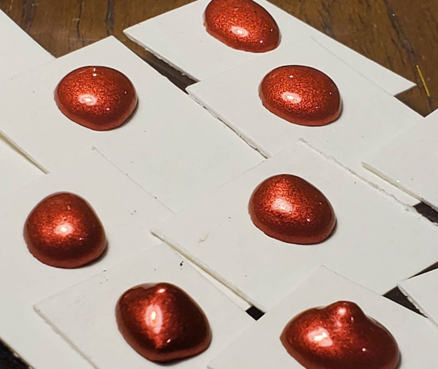 Ravishing Ruby Metallic Shimmering Handmade Watercolor - Etsy