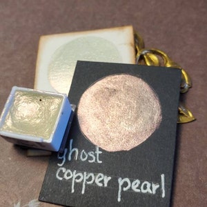 Ghost Copper Pearl, Metallic, Shimmering, Handmade Watercolor Paint for ...