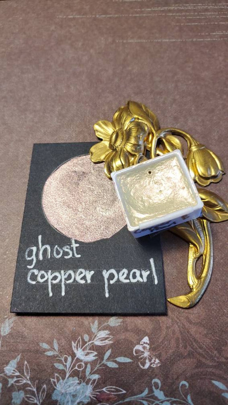 Ghost Copper Pearl, Metallic, Shimmering, Handmade Watercolor Paint for ...