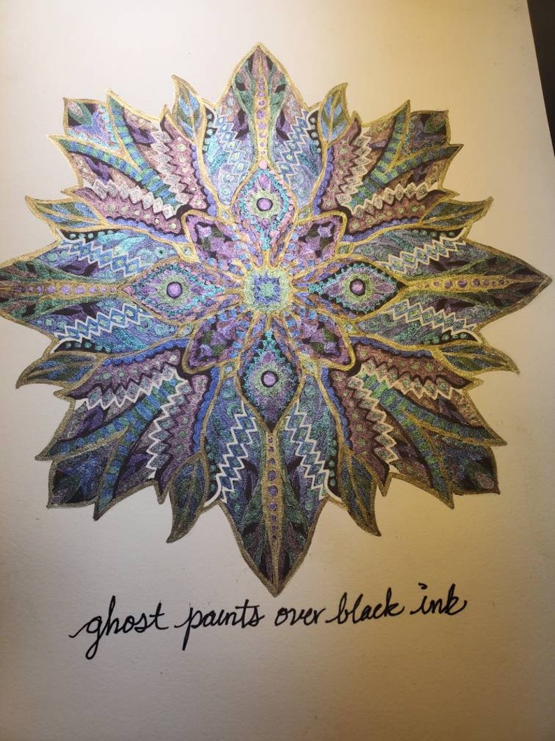 Ghost copper pearl Metallic shimmering handmade watercolor | Etsy