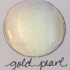 Ghost Gold Pearl, Metallic, Shimmering, Handmade Watercolor Paint for ...