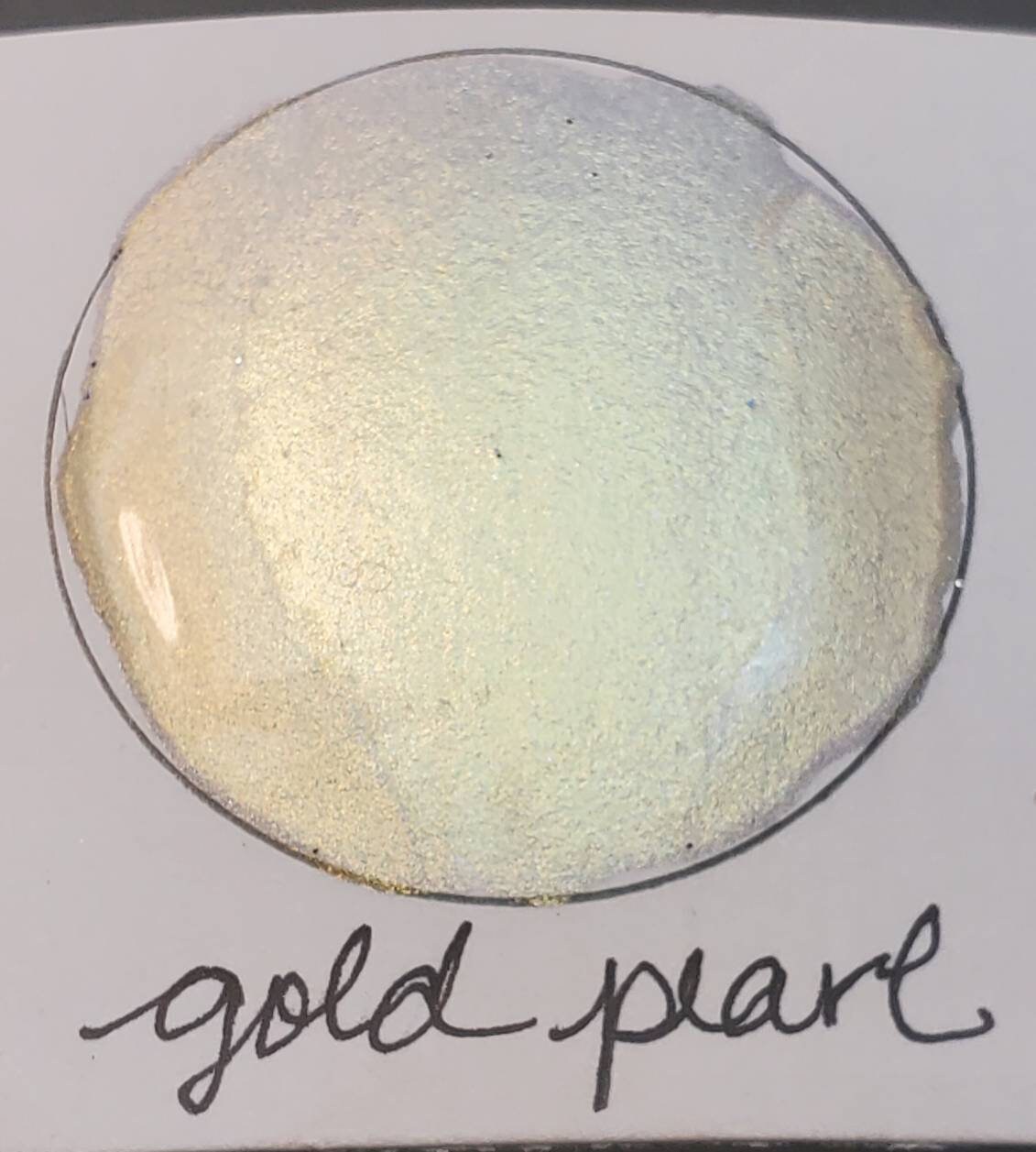Ghost Gold Pearl, Metallic, Shimmering, Handmade Watercolor Paint for ...