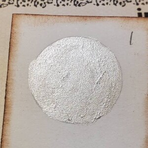 White Metallic, Shimmering, Handmade Watercolor Paint for Painting ...