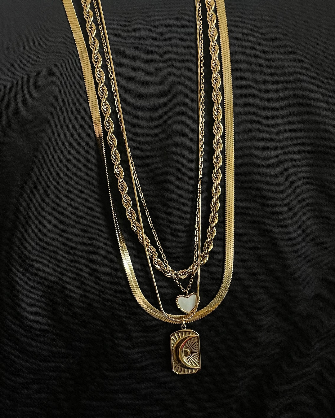 Gold Chains Stack - Etsy
