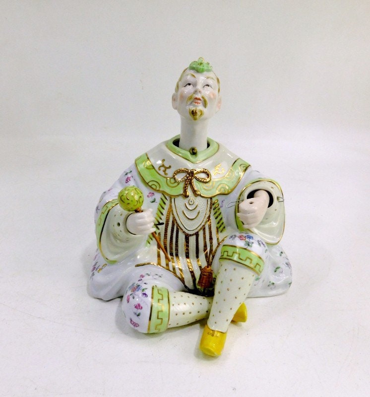 Rare Antique Asian Ceramic Nodder Bobblehead Figurine Figure - www ...