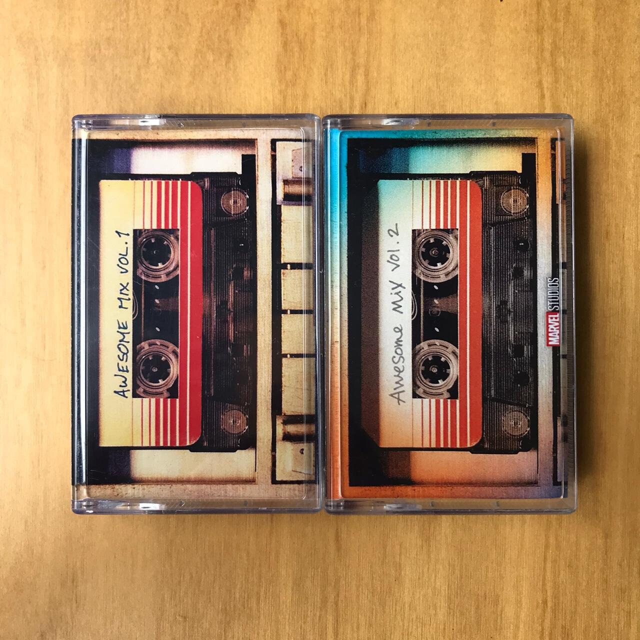 Audio Cassette Tape Awesome Mix Volume 1 & 2 / OST Guardian | Etsy