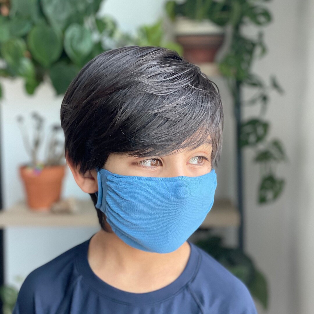 Face Mask, Nylon Spandex Mask, Washable Mask, Filter Pocket, Gray Black ...