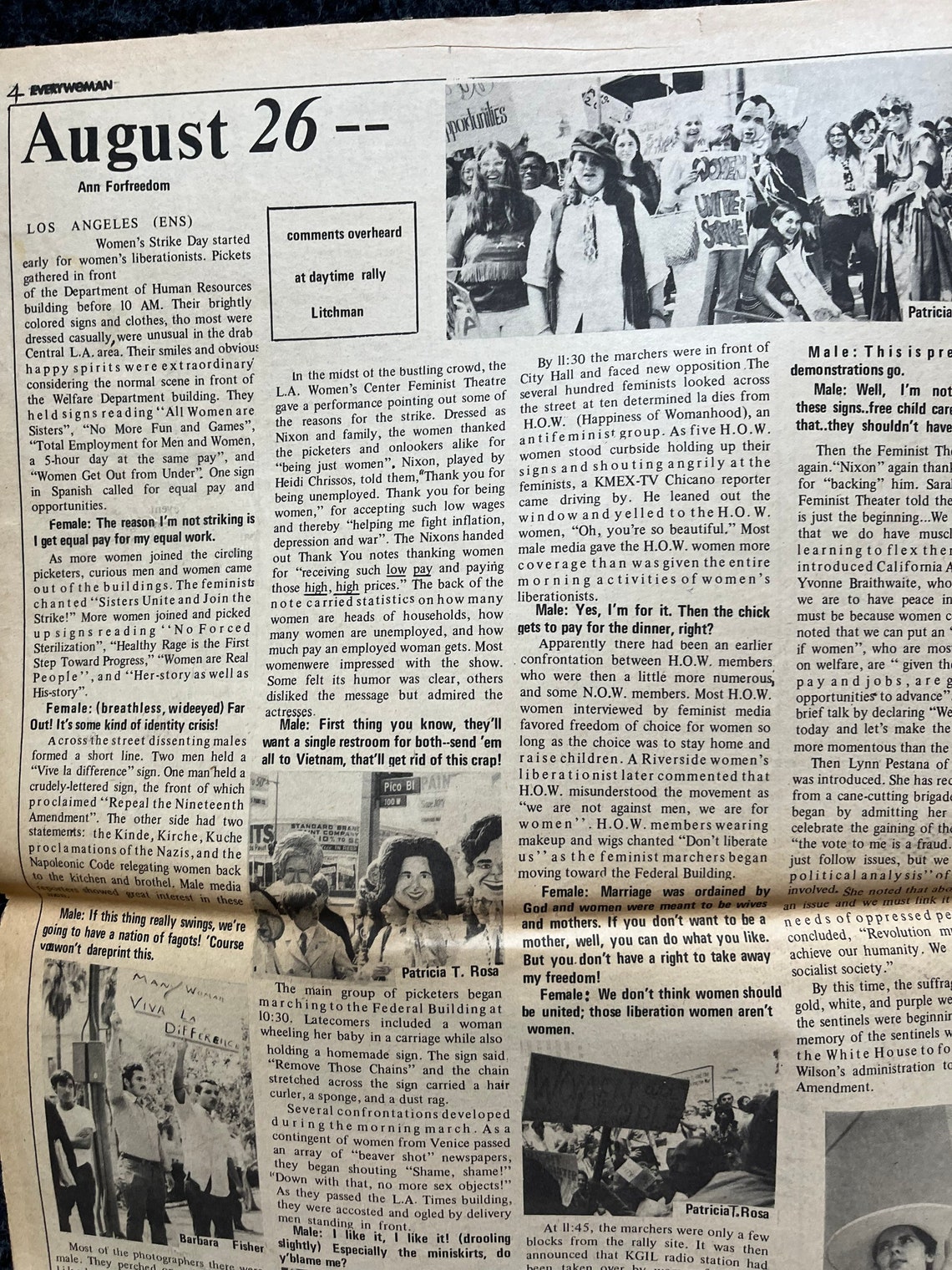 Vintage 1970s Feminist Newspaper, Everywoman 2nd Wave Feminism, LGBTR ...