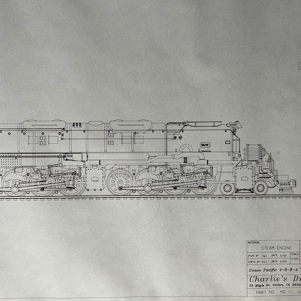 Union Pacific Big Boy Drawing - Etsy Singapore