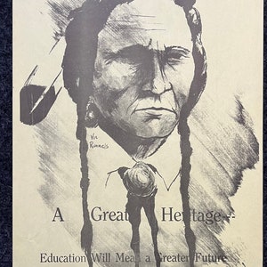 1970s Vic Runnels Native American Education Posters, Sioux Indian Tribe ...