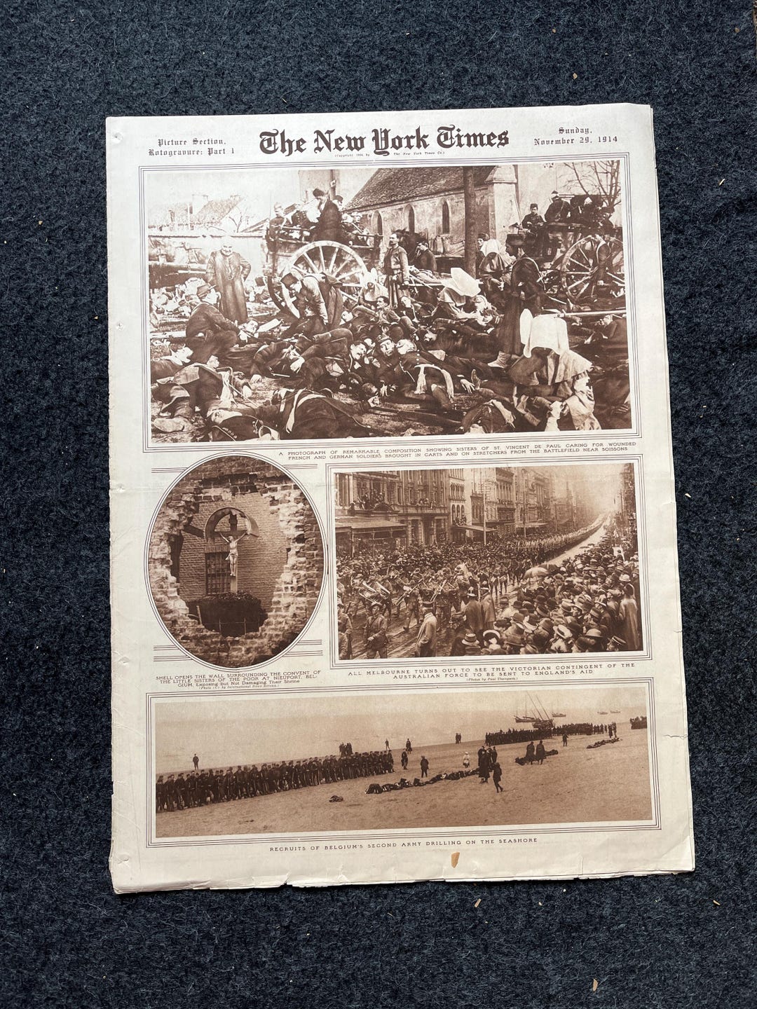 WWI Vintage Newspaper Pictorial Section: Original Memorabilia - Etsy