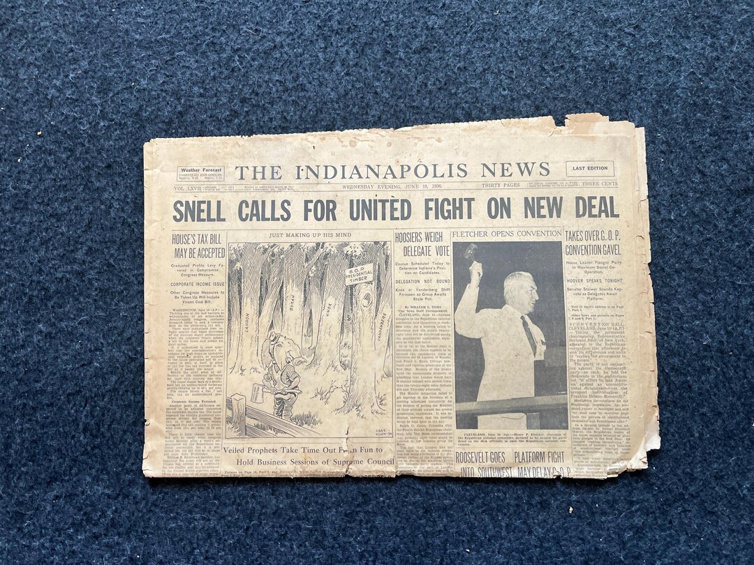 1936 New Deal Grand Project and Fightgreat Depression Era Original ...