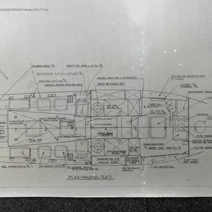Original US Navy Ship Blueprint - LSCR Naval Boat Blueprints and Graphs ...