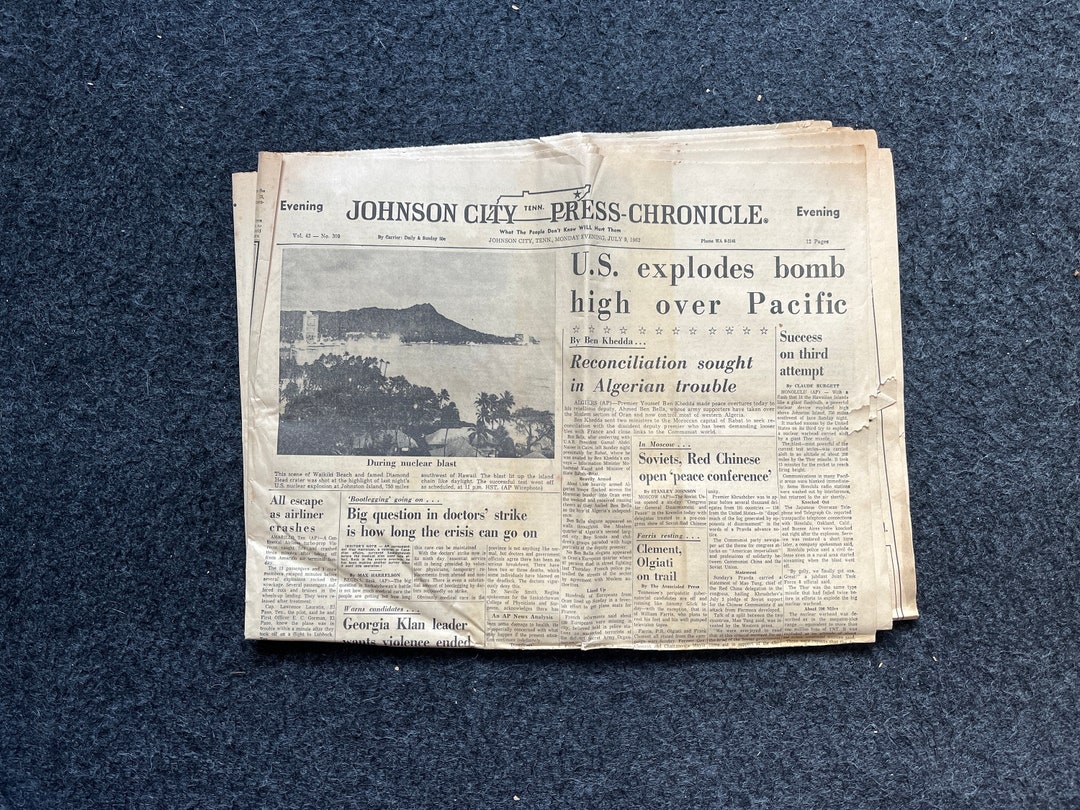 1962 Operation Dominic US Tests 31 Nuclear Bombs, Original Vintage ...