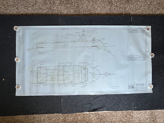 Original US Navy Ship Blueprint LSCR Naval Boat Blueprints - Etsy