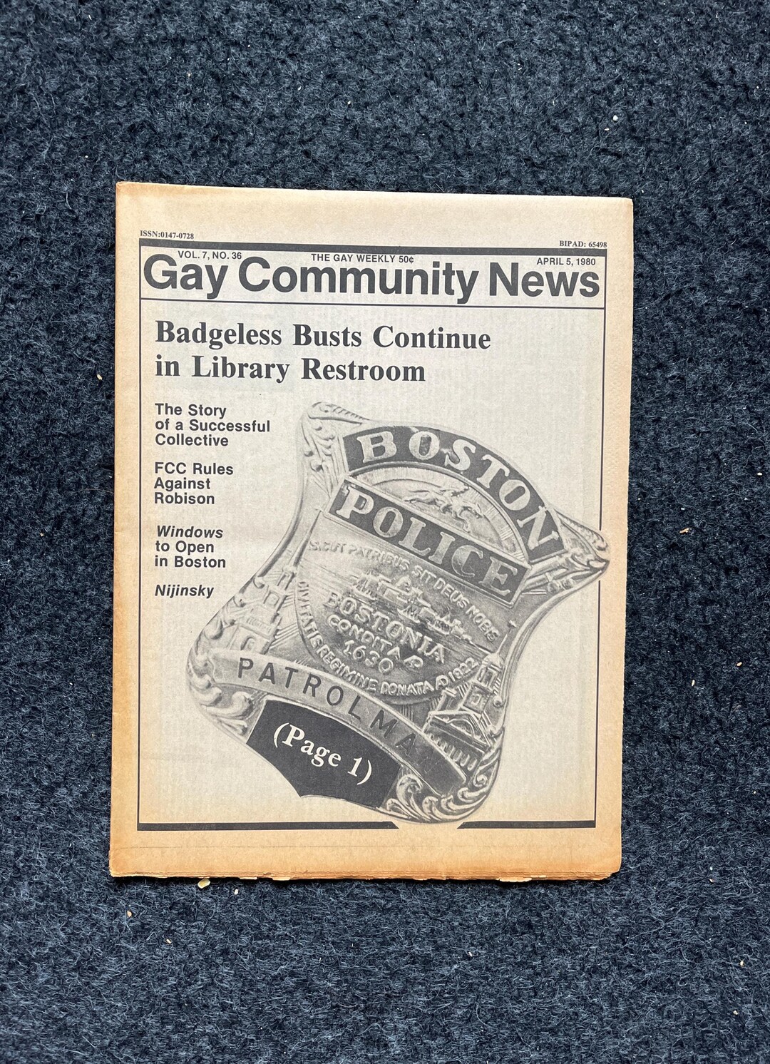 1980s LGBT Newspaper, LGBTQIA Memorabilia, Queer Gifts Artworks ...