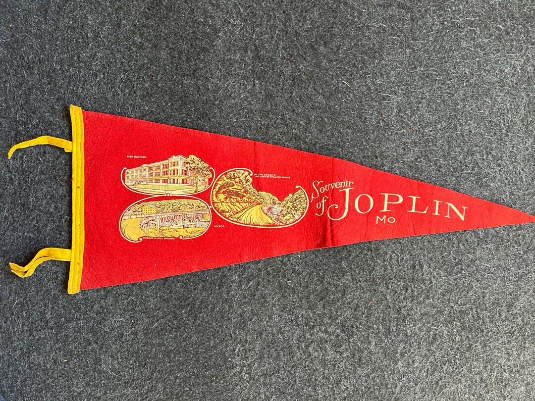 1970s Joplin Missouri Gifts, Vintage Felt Pennant, Wall Decor ...