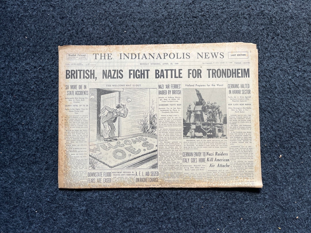 1940 Battle for Trondheim Norway, Invasion of Denmark, German Advances ...