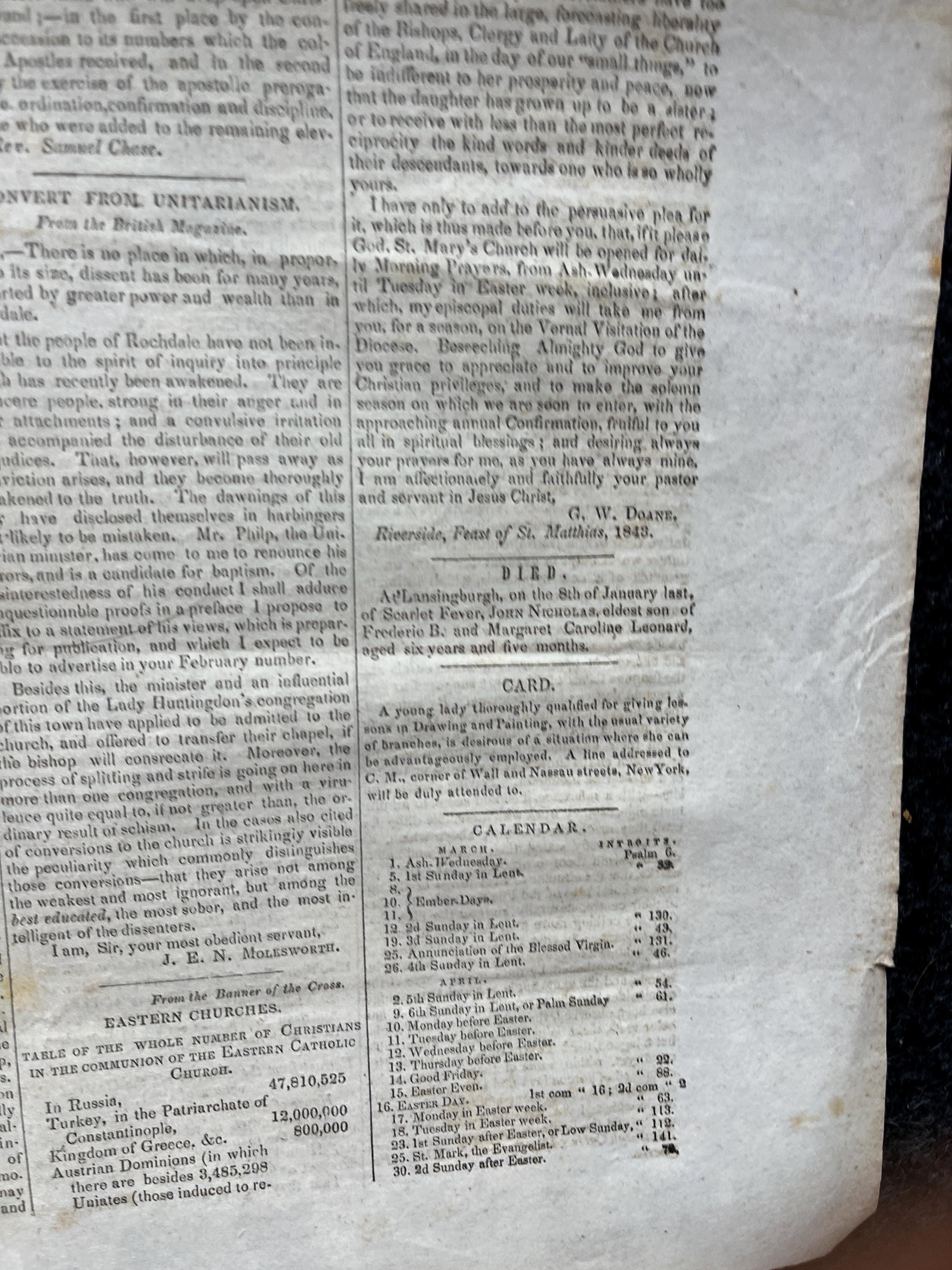 1840s Christian Religious Newspaper: Jesus Prayer, Protestant Decor - Etsy