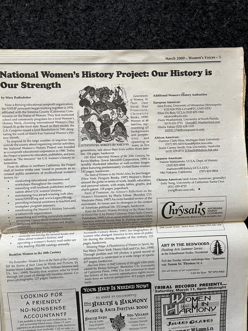 Vintage Y2K Feminist Newspaper, Womens Voice Third Wave Feminism, Gifts ...