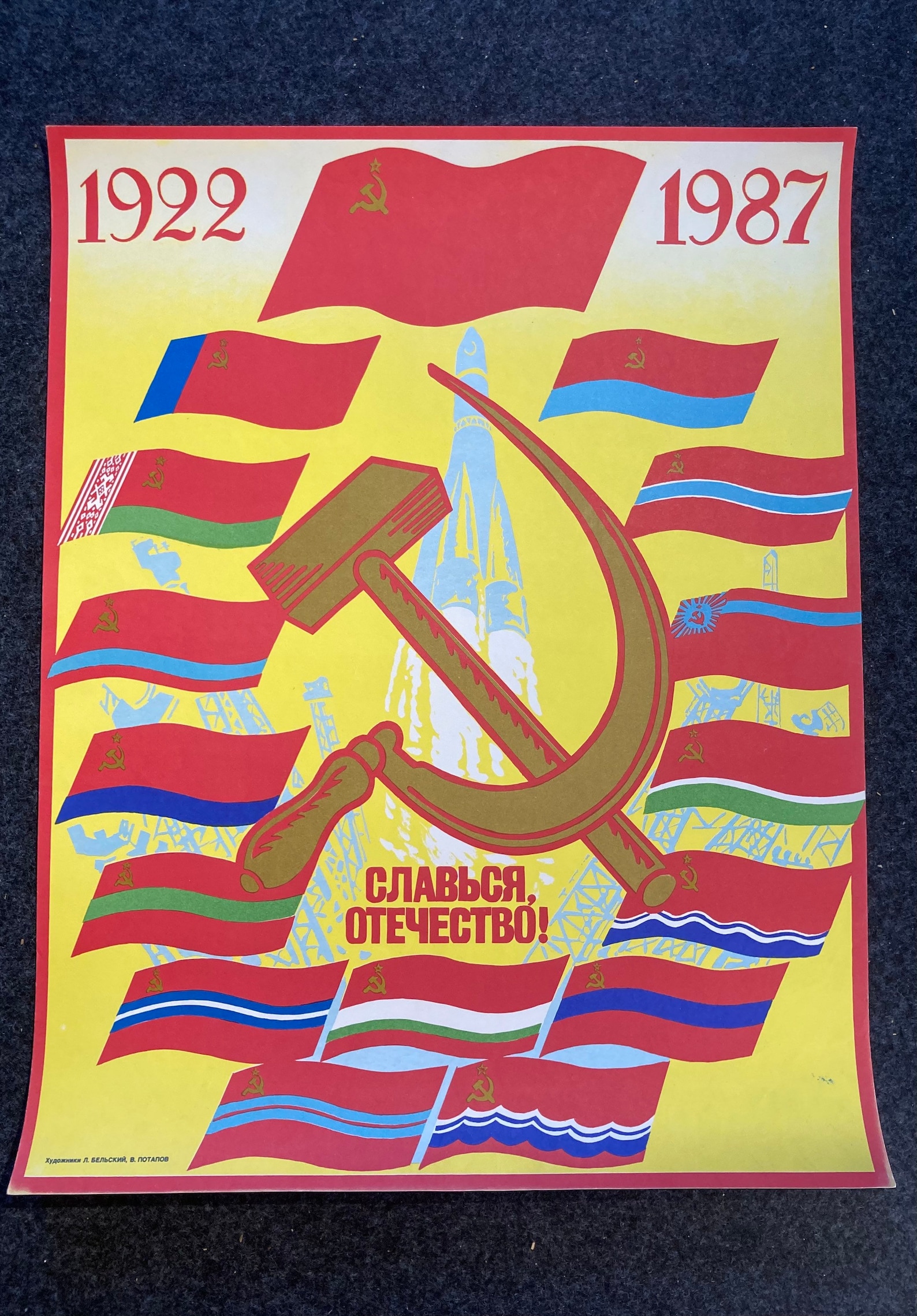 Original 1987 Soviet Union Celebrates Communist Unity and - Etsy