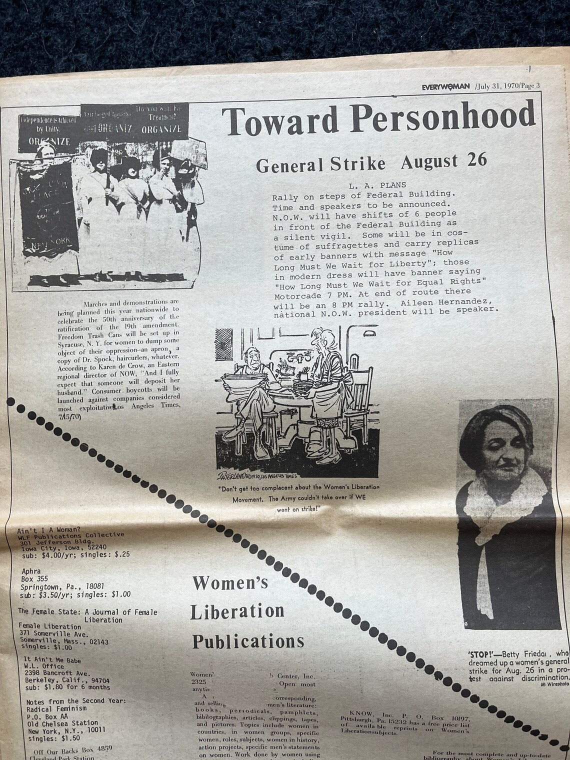 Vintage 1970s Feminist Newspaper, Everywoman 2nd Wave Feminism, LGBTS ...