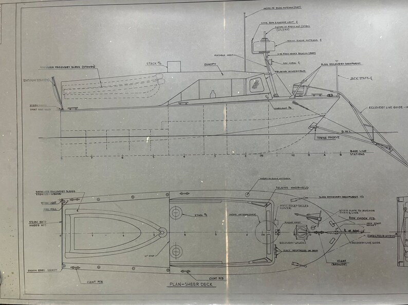 Original US Navy Ship Blueprint LSCR Naval Boat Blueprints - Etsy