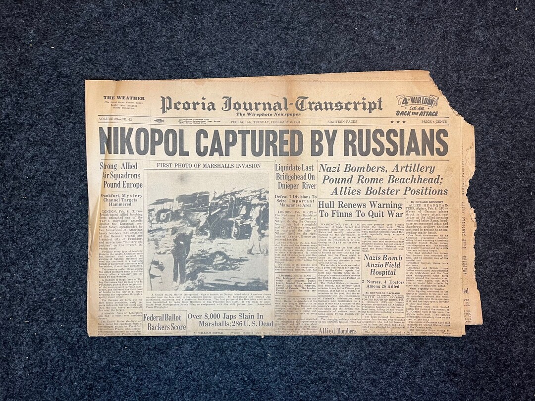 1944 WW2 USSR Capture of Nikopol Ukrainian History World War 2 Original ...