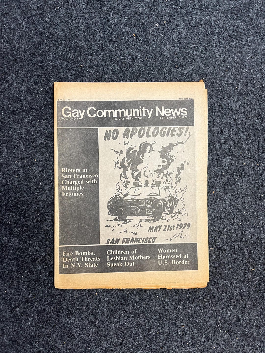 1980 San Francisco Riots, Vintage Newspaper Gay Pride, LGBTQIA ...