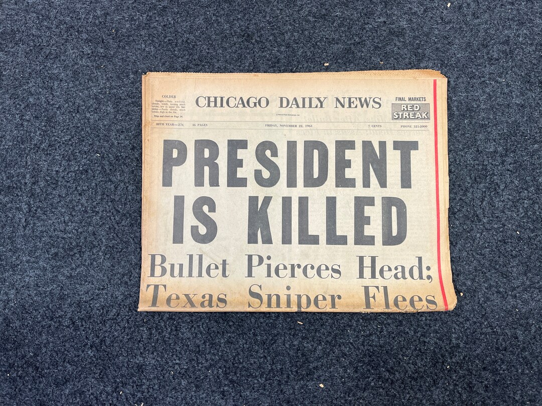 1963 Kennedy Assassination, November 22nd, 1963, Historic Gifts ...