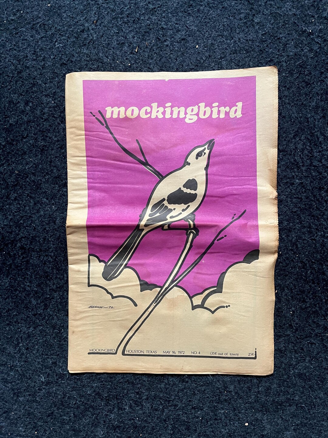 1970s Houston Texas Underground Newspaper the Mockingbird, Houston Far ...