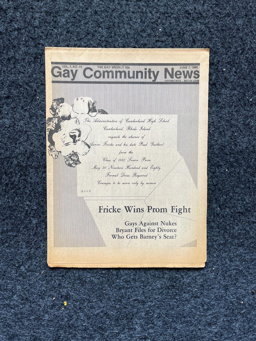 Vintage 1980s LGBT Newspaper, LGBTQIA Memorabilia, Queer Gifts Artworks ...